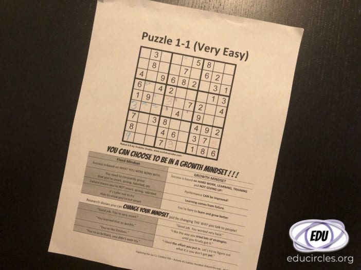 Use Sudoku to teach Growth Mindset and Character Building - Educircles.org