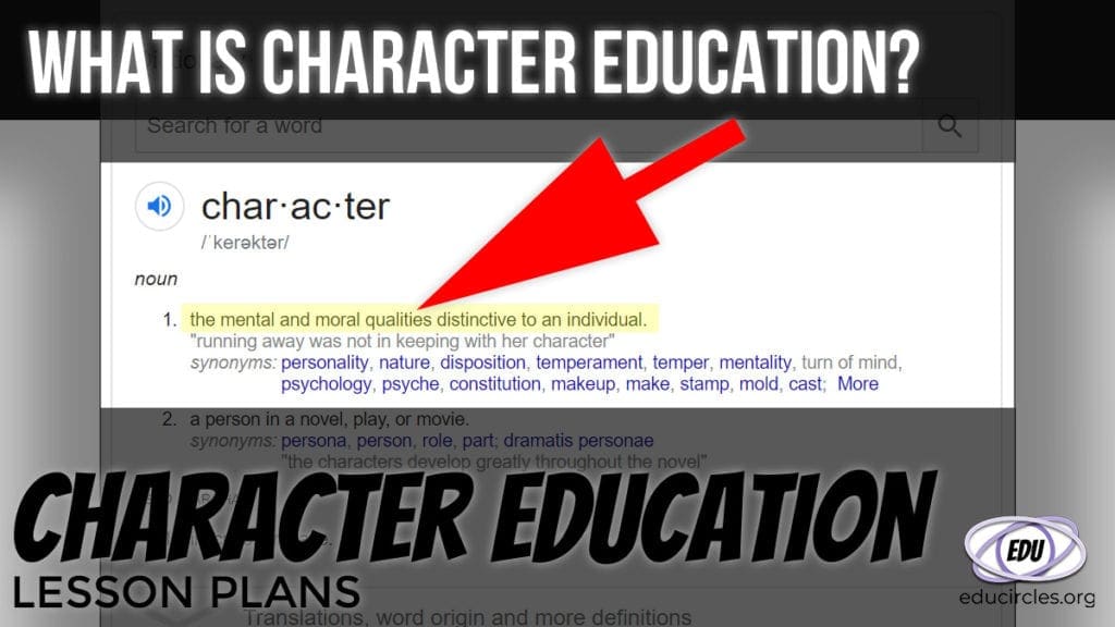 Character Education Lesson Plans (PDF) for a Growth Mindset