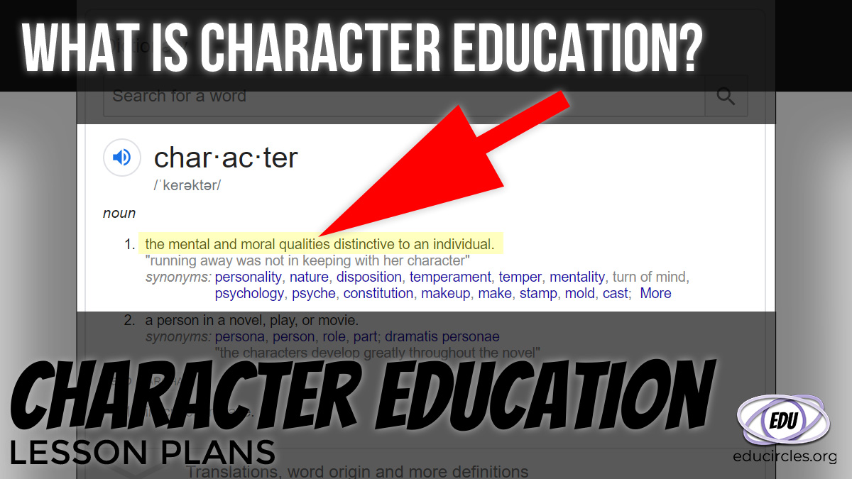 Character Education Lesson Plans (PDF) for a Growth Mindset