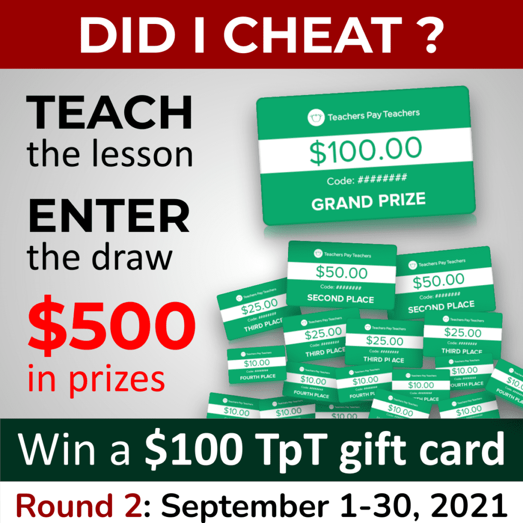 FREE Critical Thinking Lesson for Middle School/High School: Did I Cheat?