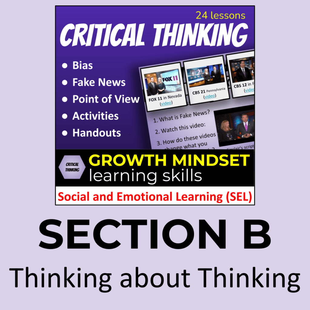 Critical Thinking Lesson Plans PDF: Middle School / High School