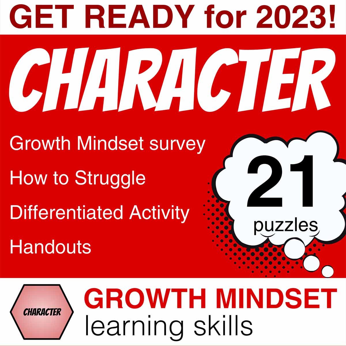 Character Education Lesson Plans: Growth Mindset for 2023 (PDF)