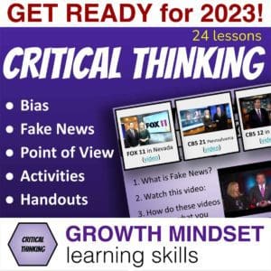 Critical Thinking Lesson Plans PDF for Middle School / High School