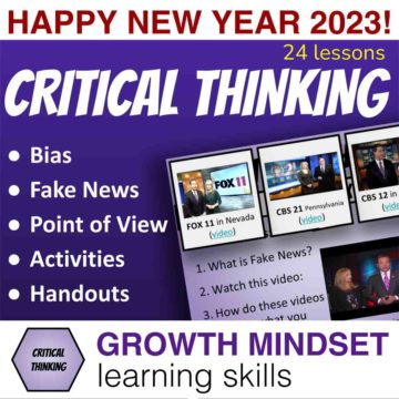 Critical Thinking Lesson Plans PDF: Middle School / High School